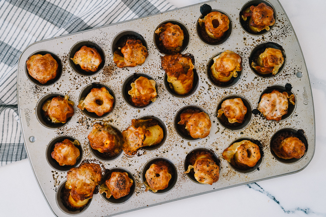 The One With the Dozen Lasagnas: mini lasagna bites recipe