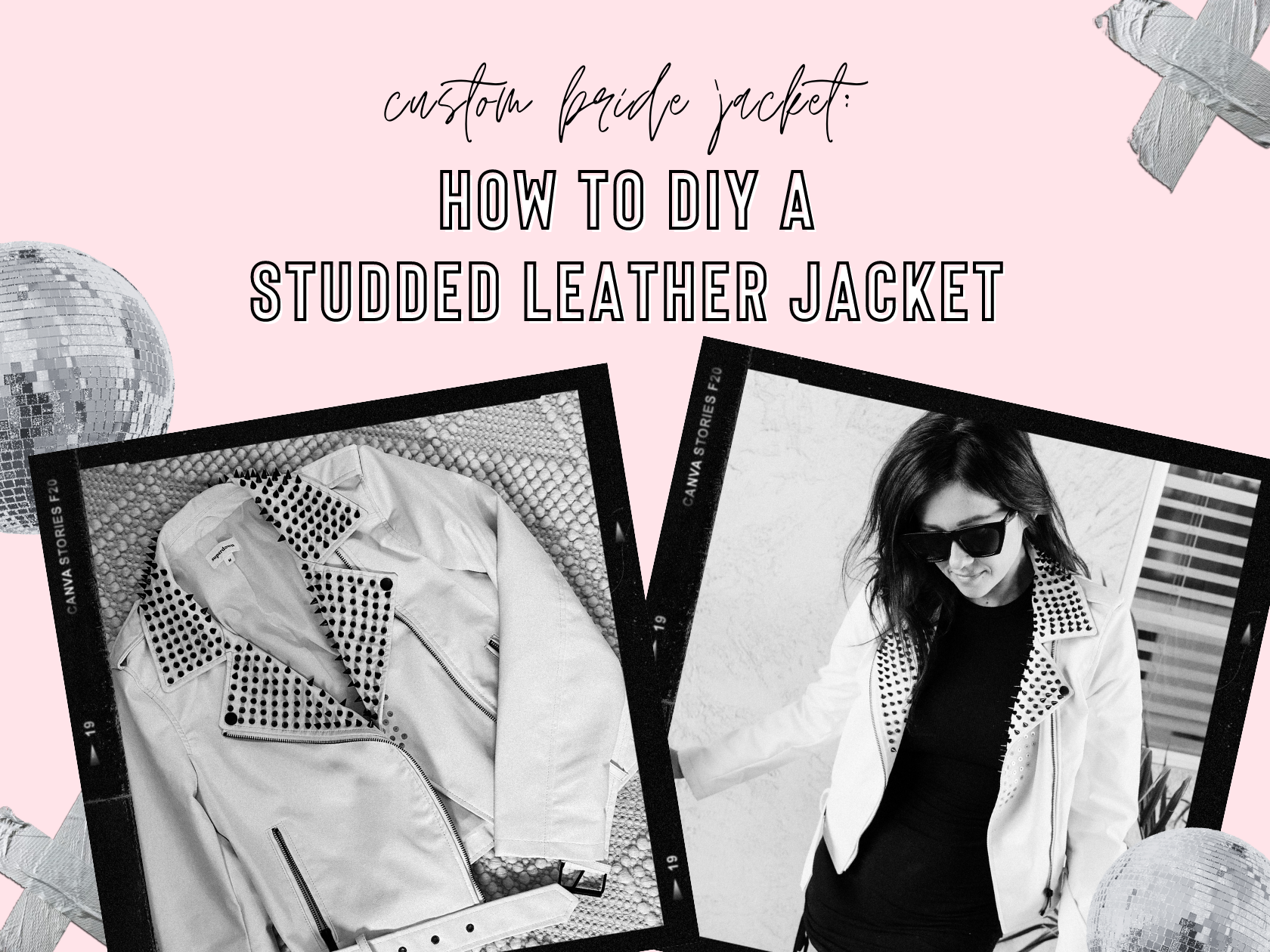 CUSTOM BRIDE JACKET:DIY Studded Leather Jacket!