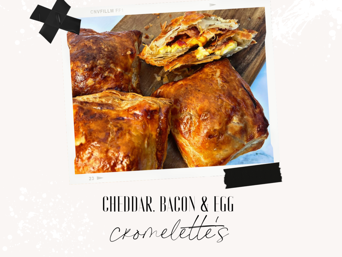 Famous Bacon Cheddar & Egg Stuffed Cromelette Recipe