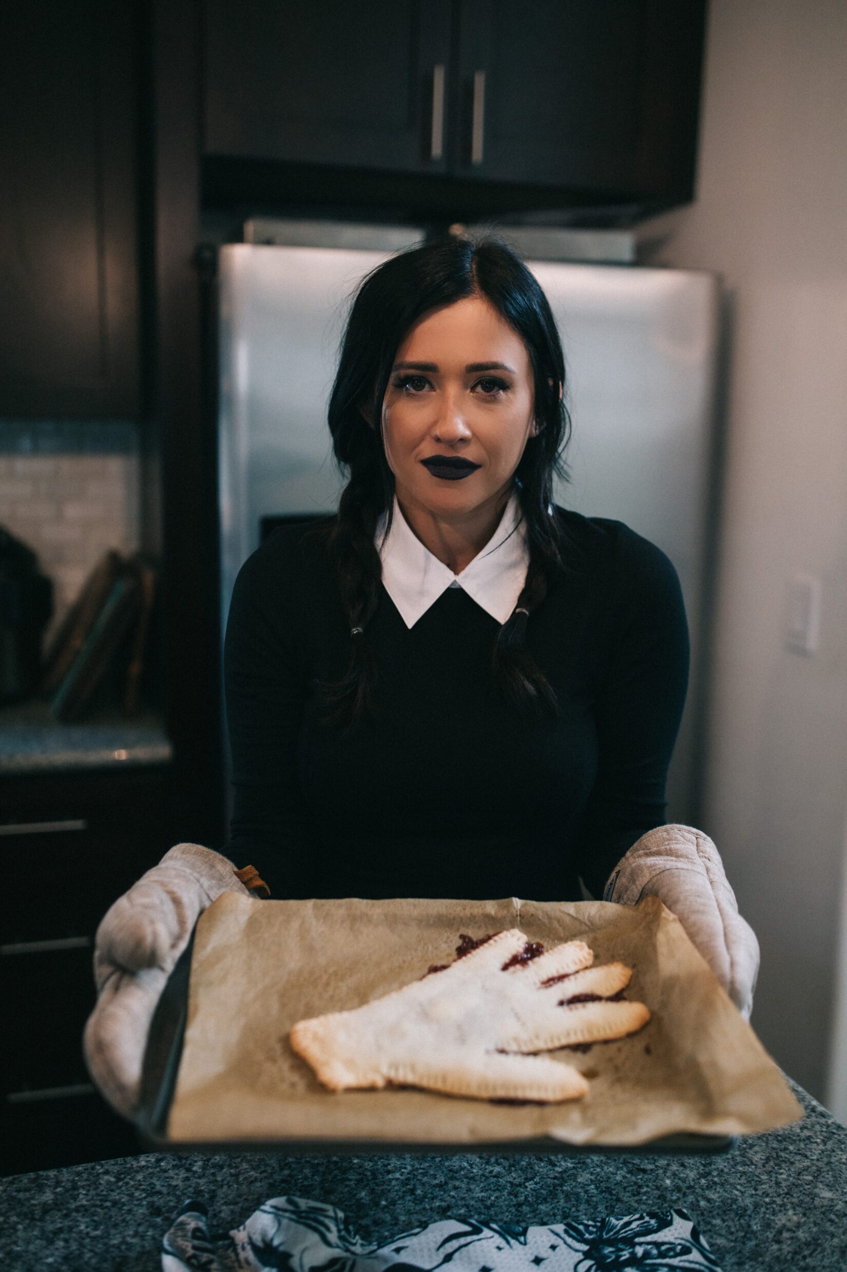 mysterious & spooky addams family halloween hand pies