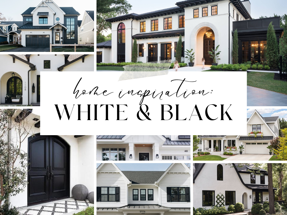 26 Beautiful White Homes With Black Trim Exterior Ideas